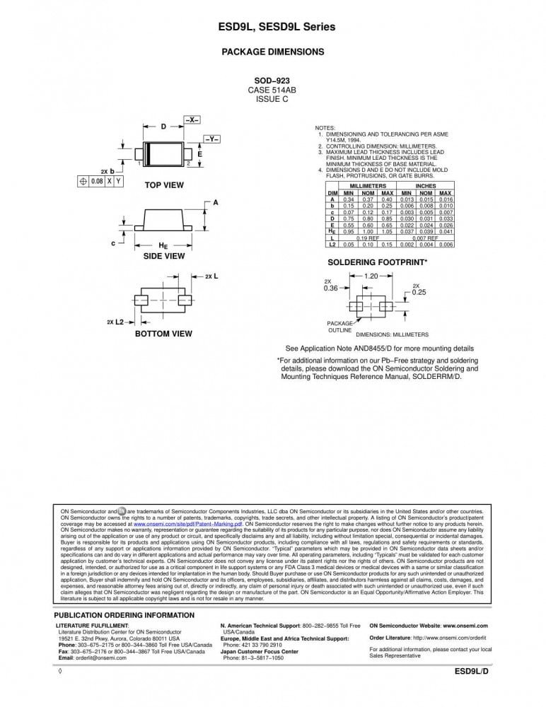 ESD9L5.0ST5G datasheet page 4