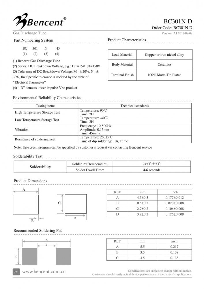 BC301N-D datasheet page 2