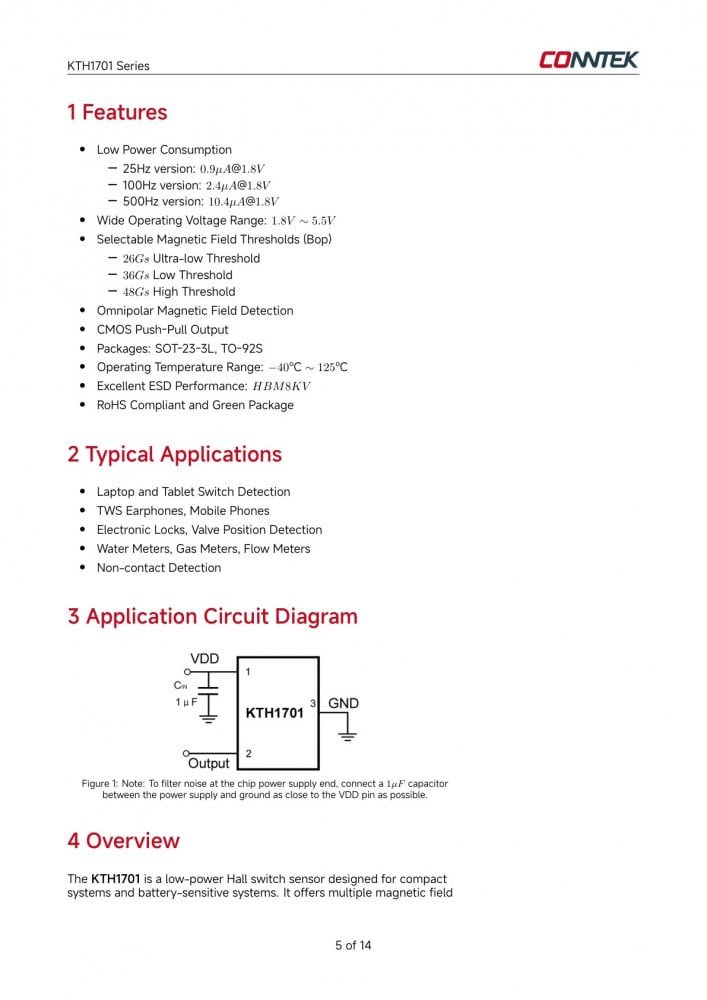 KTH1701 datasheet page 5