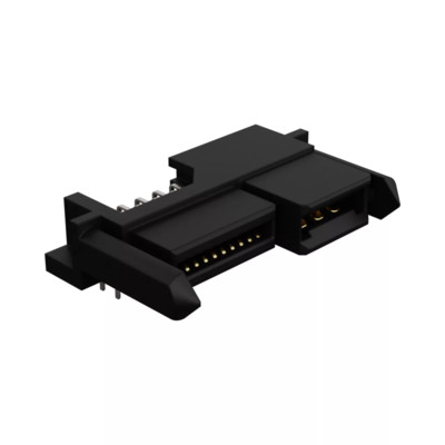 EXTreme LPHPower Receptacle Header, Right-Angle, 2 Power Contacts, 20 Signal Contacts, Select Gold (Au) Plating, for 2.36mm Thick PC Board, with Guide Posts for sale