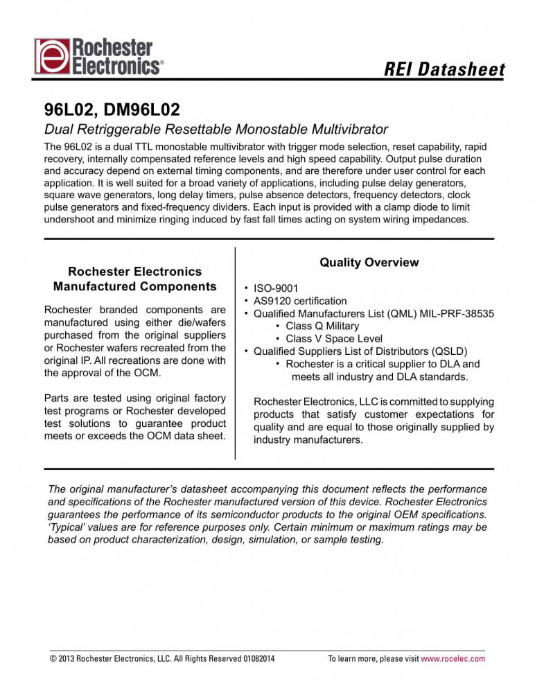 96L02DM/B datasheet page 1