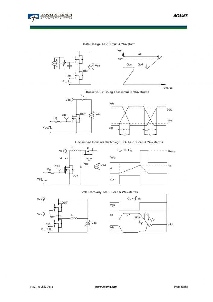 AO4468 datasheet page 5