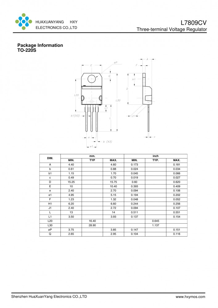 L7809CV datasheet page 3