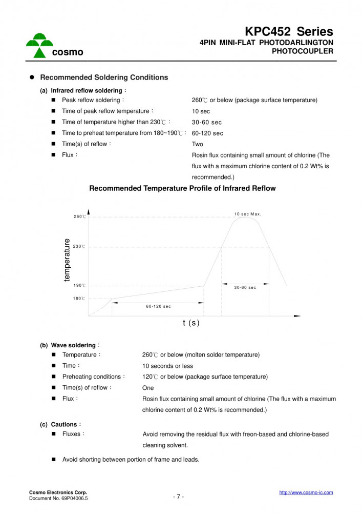 KPC452 0E datasheet page 7