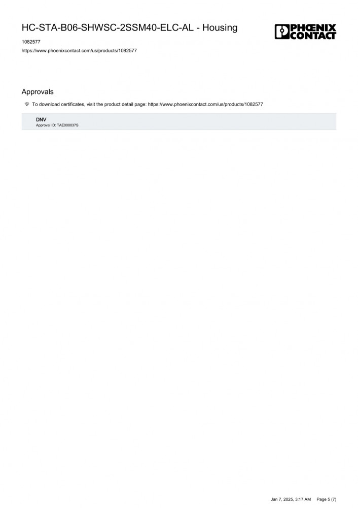 Phoenix Contact 1082577 technical document page 5