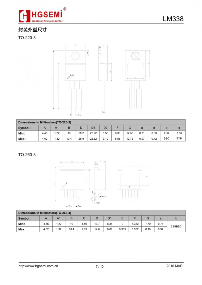 HGSEMI LM338T datasheet page 7