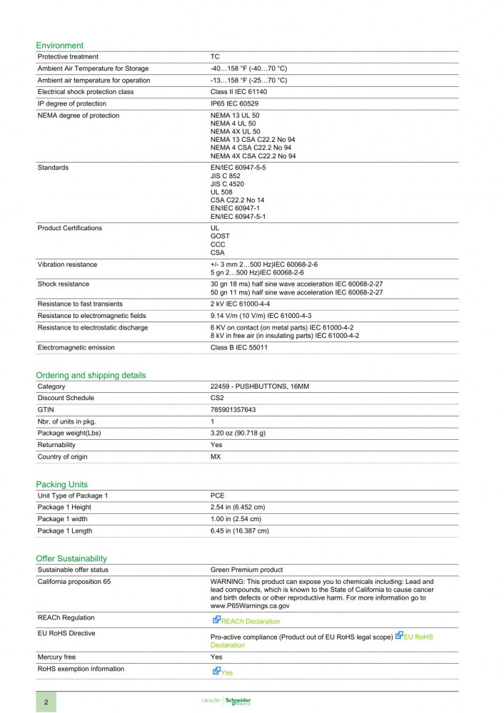 XB6DF1B1B technical document page 2