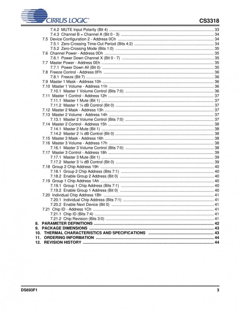 CS3318 datasheet page 3