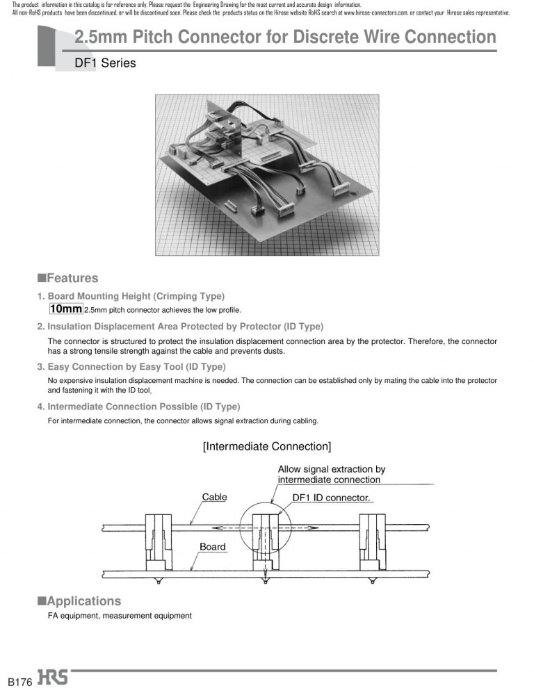 HRS DF1 Series datasheet page 1