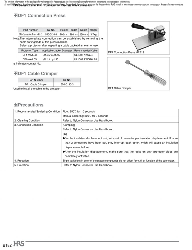 HRS DF1 Series datasheet page 7