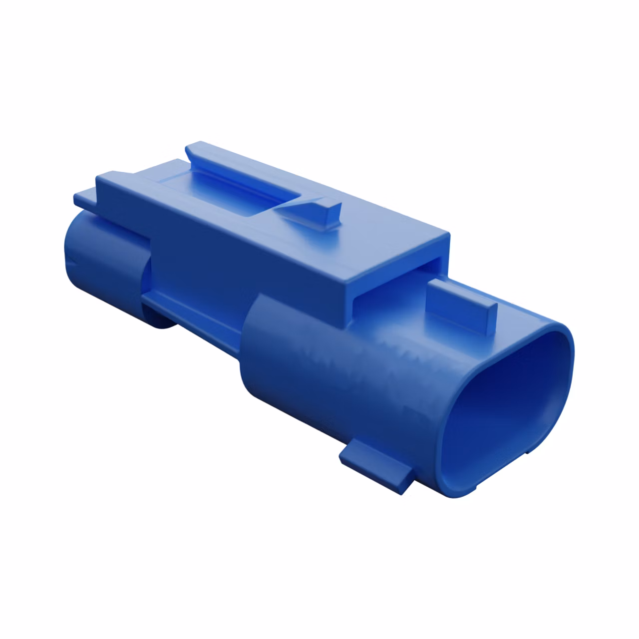 Squba Sealed Plug Assembly with Clipslot, 1.80mm Pitch, Single Row, 4 Circuits, Blue for sale
