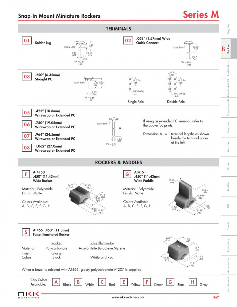 NKK M-series switch documentation page 6