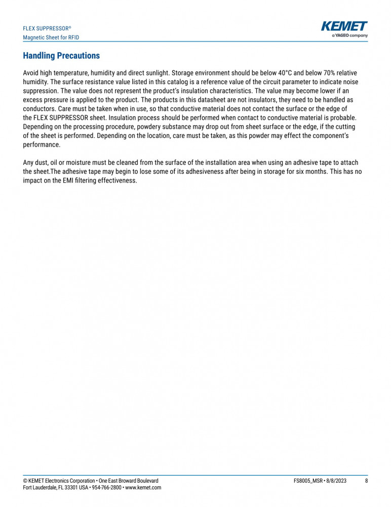 KEMET RM4A datasheet page 8