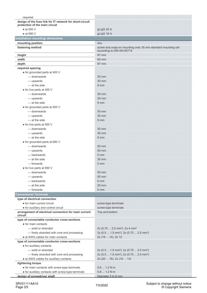 3RV21111AA10 document page 3