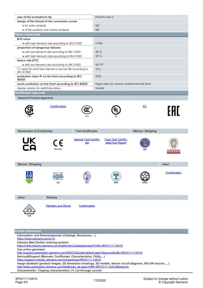 3RV21111AA10 document page 4