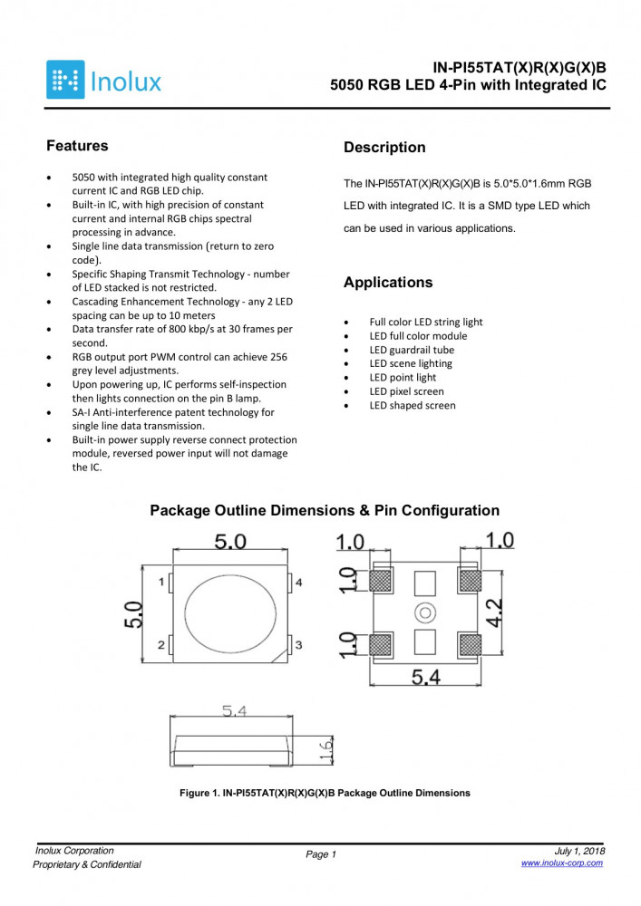 IN-PI55TATPRPGPB datasheet page 1