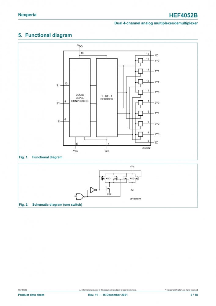 HEF4052B datasheet page 2