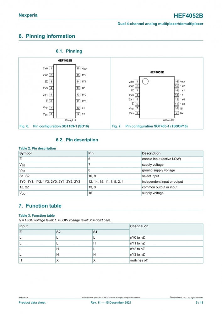 HEF4052B datasheet page 5