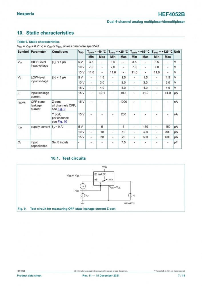 HEF4052B datasheet page 7