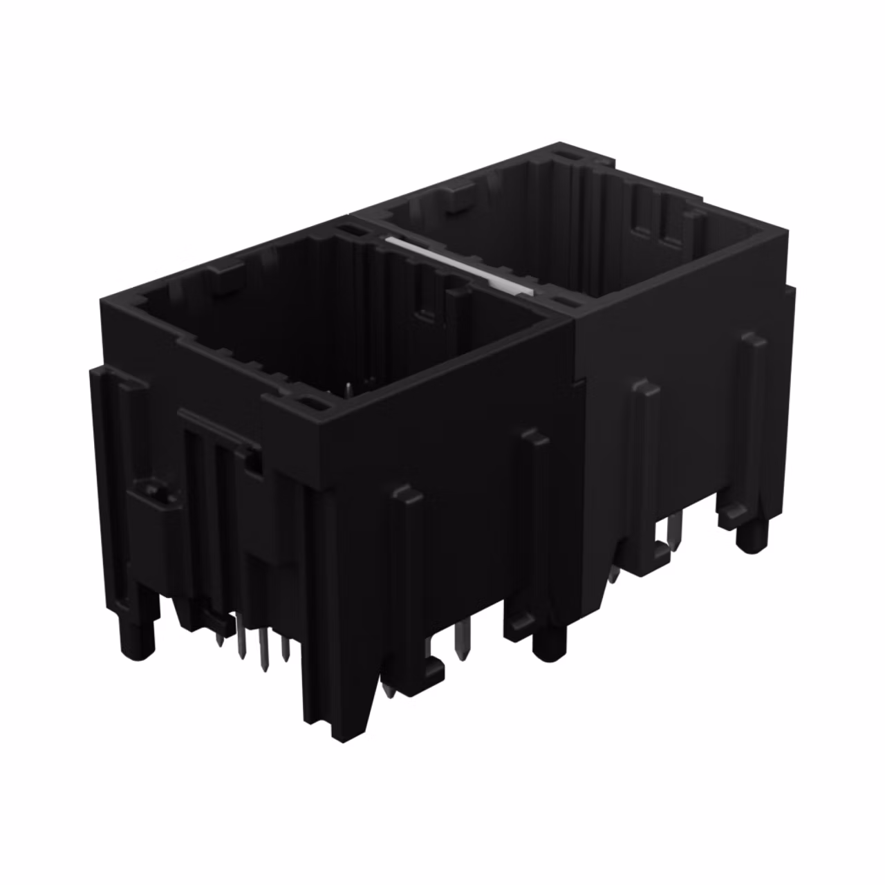stAK50h 2 Bay Vertical Hybrid Header, 50 Circuits, Bay 1: 25 Circuits/Key 3/Black; Bay 2: 25 Circuits/Key 4/Dark Gray; Tube for sale