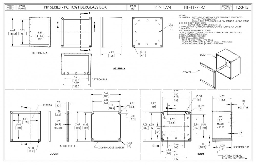 PIP-11774 manufacturer drawing image