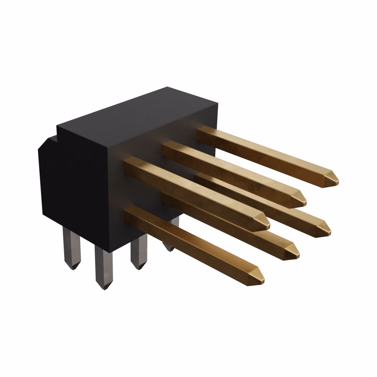 2.00mm Pitch Milli-Grid Header, Right-Angle, Through Hole, 6 Circuits, 0.76µm Gold (Au) Plating, Mating Pin Length 3.50mm, Tail Length 2.60mm, Tray, Lead-Free