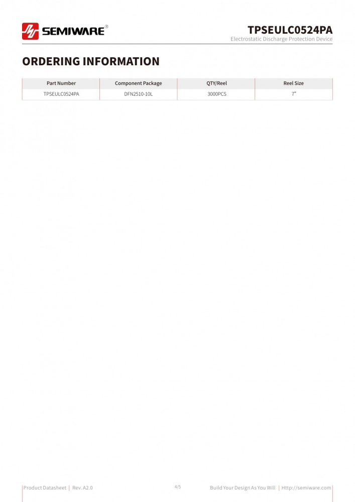 TPSEULC0524PA technical document, page 4