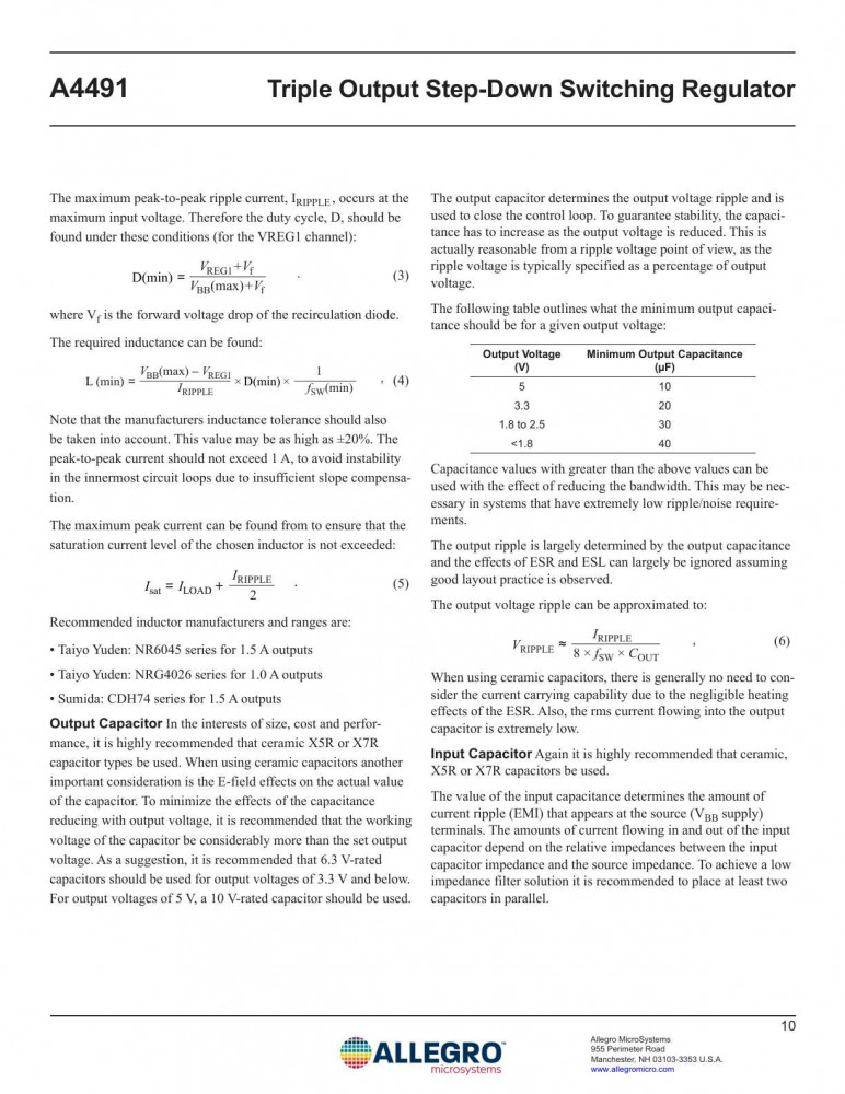 A4491 datasheet page 10