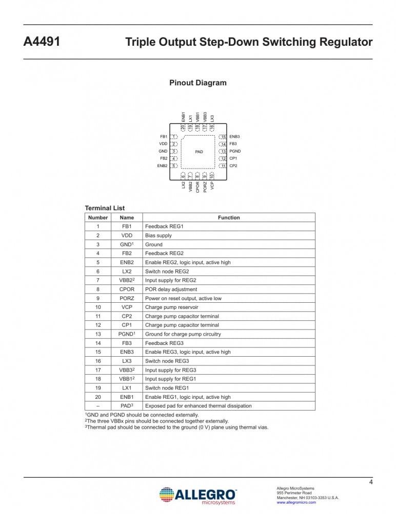 A4491 datasheet page 4