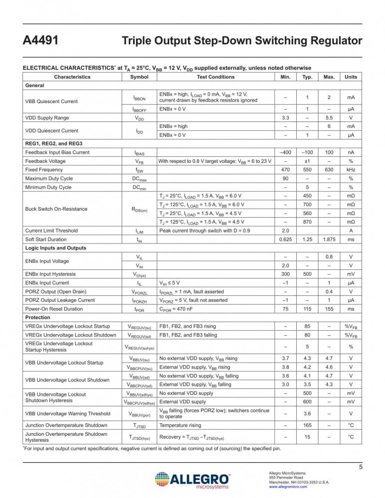 A4491 datasheet page 5