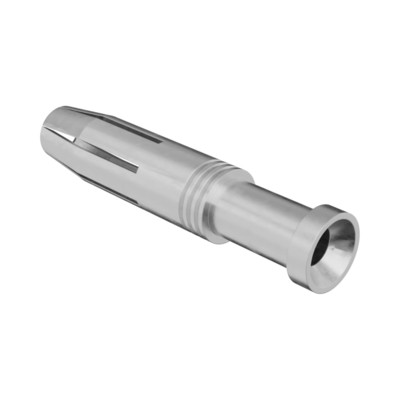 Heavy-Duty Turned Crimp Contact for 16A Inserts and Modules, Female, Silver (Ag) Plated Copper Alloy, 2.50mm² (14 AWG), 100 per Bag for sale