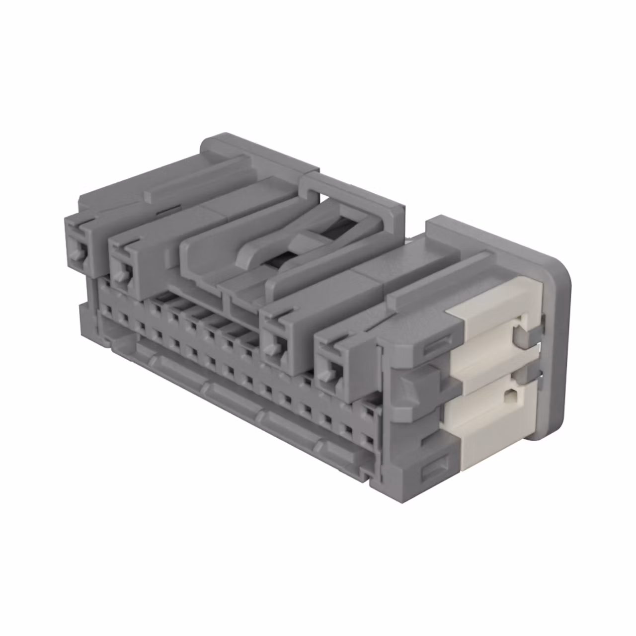 Mini50 Unsealed Receptacle, UL 94 HB, 3 Rows, without CPA, 34 Circuits, Polarization Option B, Gray for sale