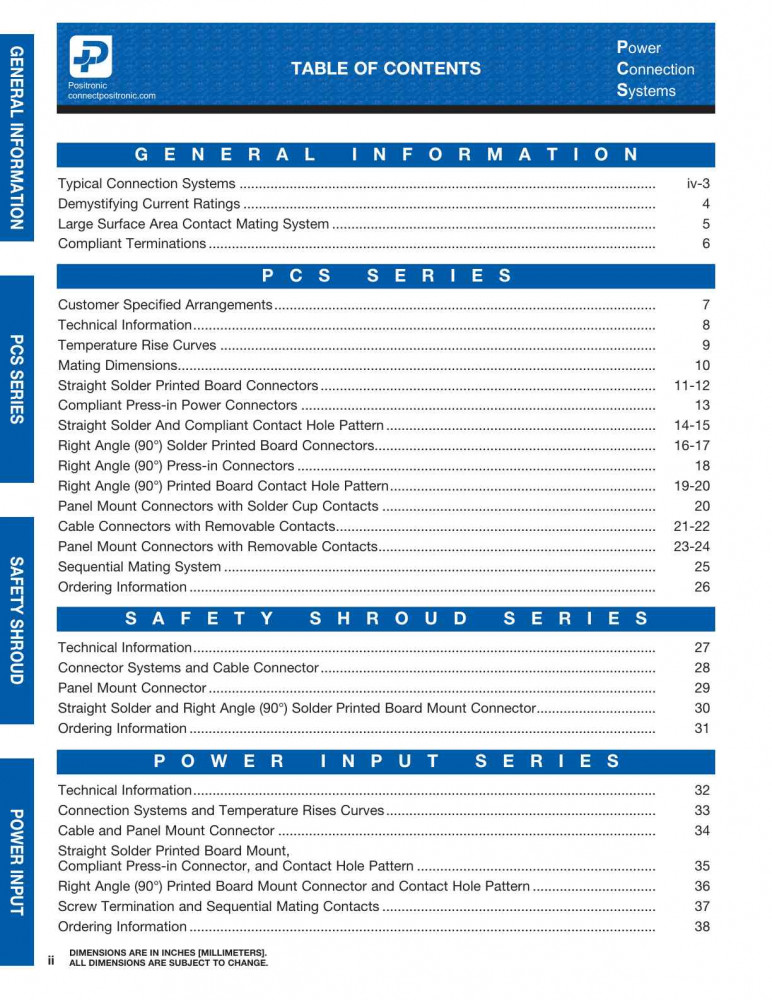 Positronic PCS catalog page 4