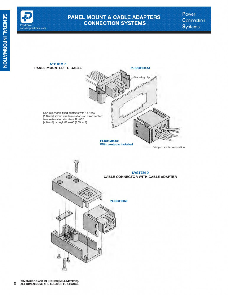 Positronic PCS catalog page 8