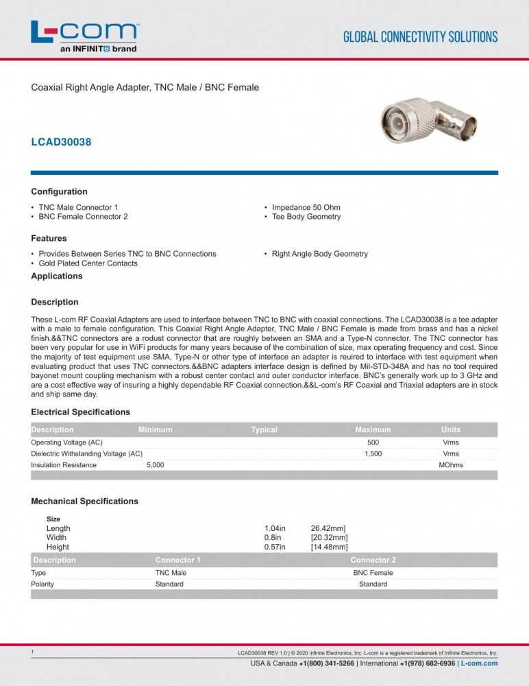 LCAD30038 documentation page 1