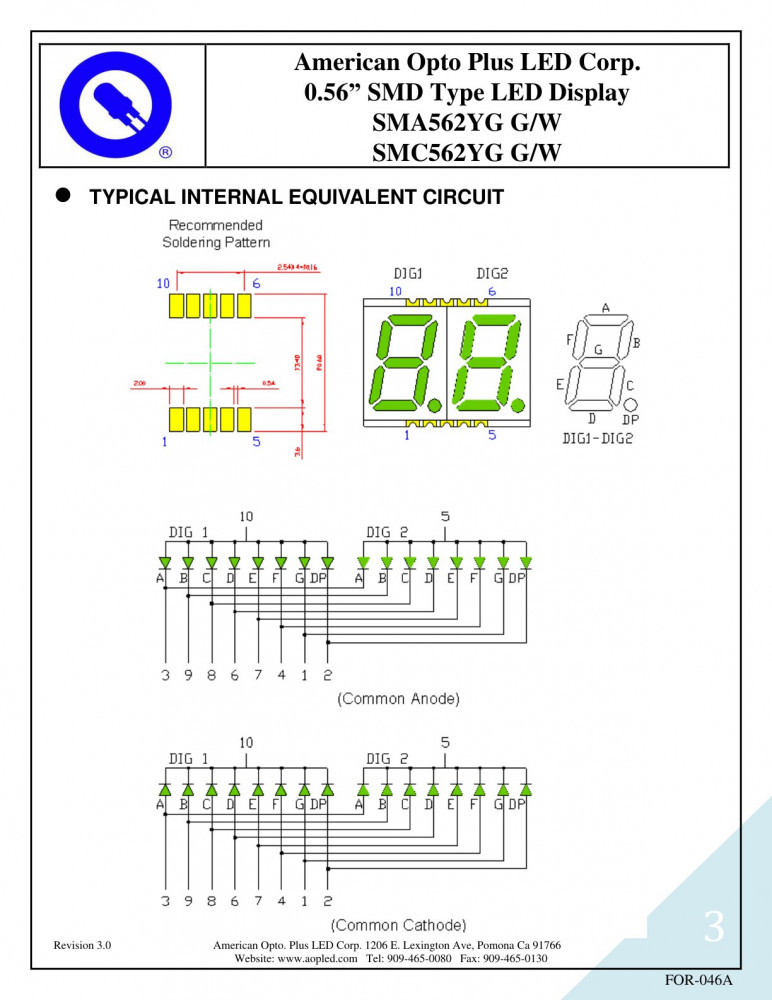 SMA562YG technical document page 3