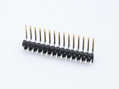 KK 396 Breakaway Header, Right-Angle with Friction Lock, 18 Circuits, Gold (Au) Plating