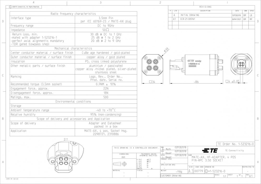 TE Connectivity 2298721-2 technical document preview