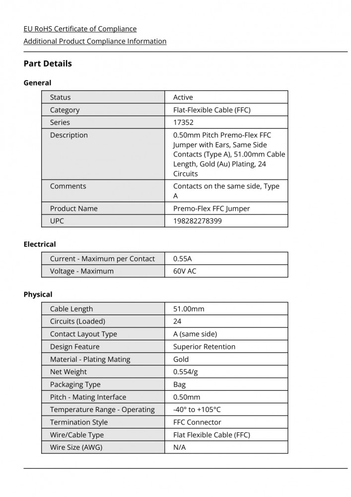 MOLEX 173520224 technical drawing page 2