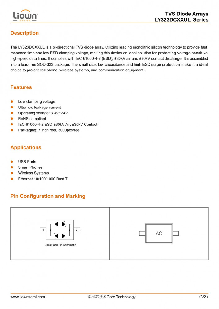 LY323DC15UL datasheet page 1