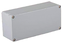 STD - Standard Enclosure , Die-cast Aluminum, S-8100 Series, without External Mounting Flanges, 140 x 140 x 91mm Outside Dimensions, Light Grey RAL 7035