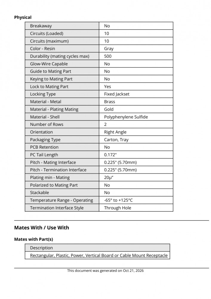 PA10PD11J-D01 technical document image, page 2