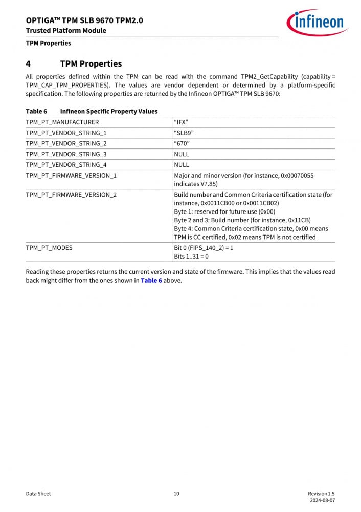 SLB 9670 datasheet page 10