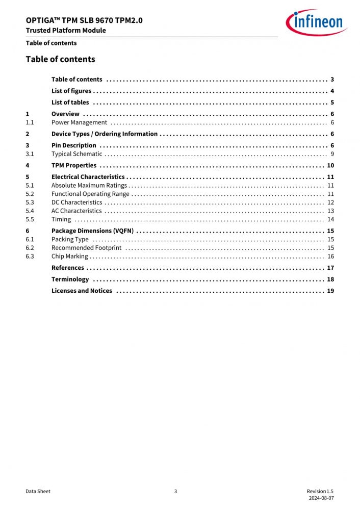 SLB 9670 datasheet page 3