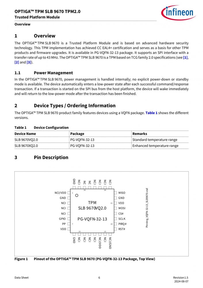 SLB 9670 datasheet page 6