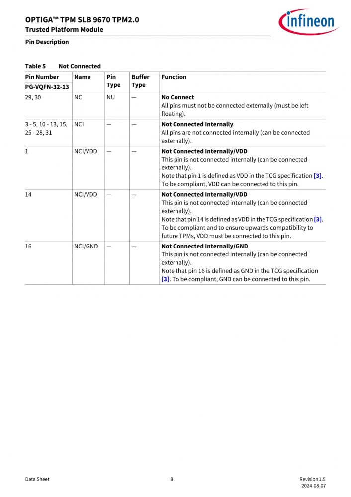 SLB 9670 datasheet page 8