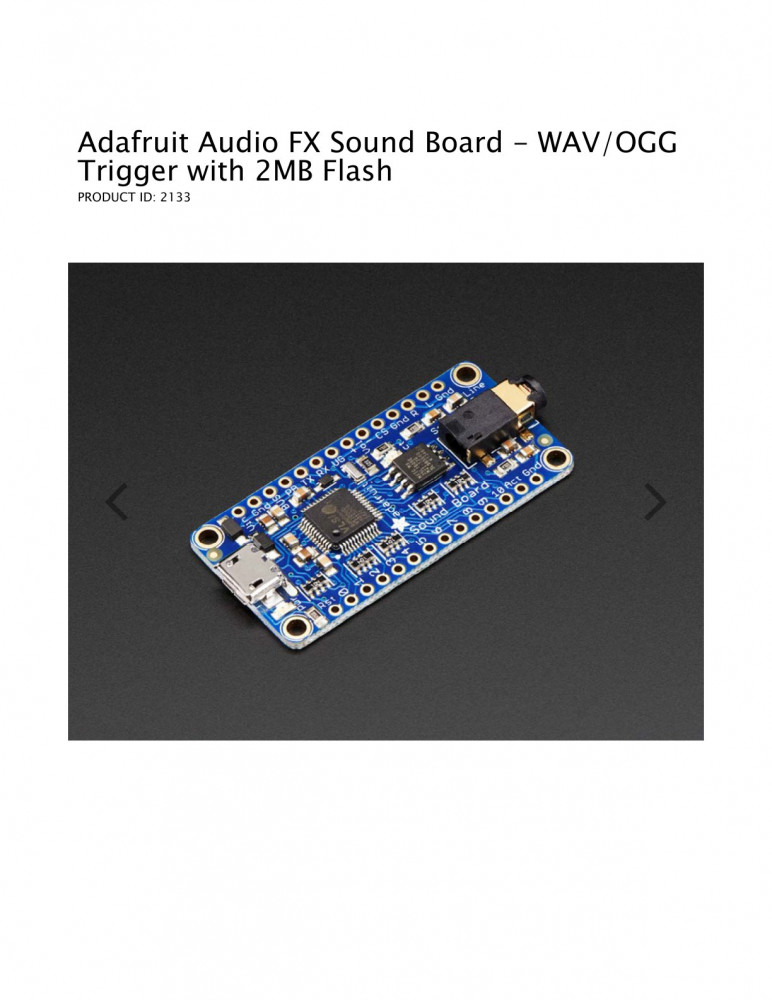 Adafruit 2133 technical document page 1