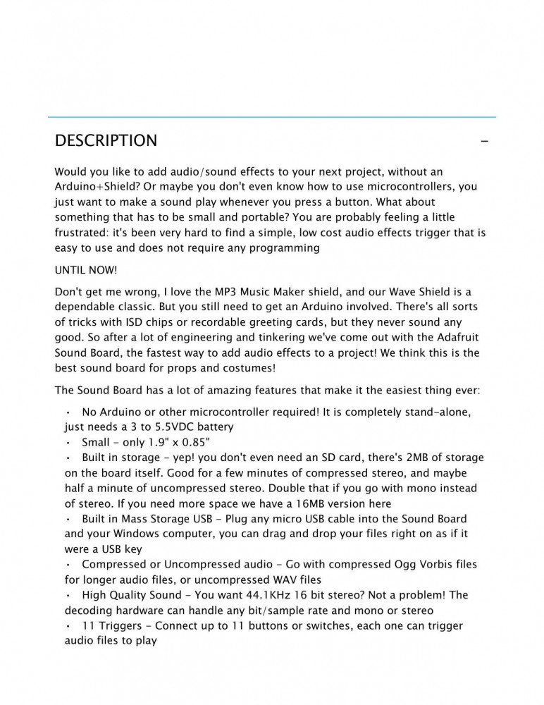 Adafruit 2133 technical document page 2
