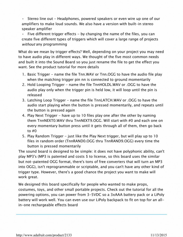 Adafruit 2133 technical document page 3