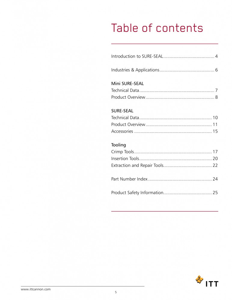 ITT Cannon Mini SURE-SEAL document page 5
